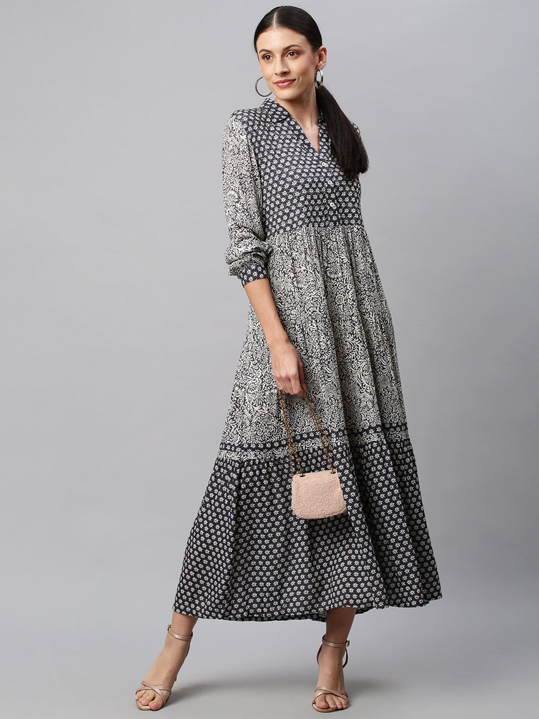 Buy Now Chemistry Quilted Basque Mix 'N' Match Printed Crinkle Rayon ...